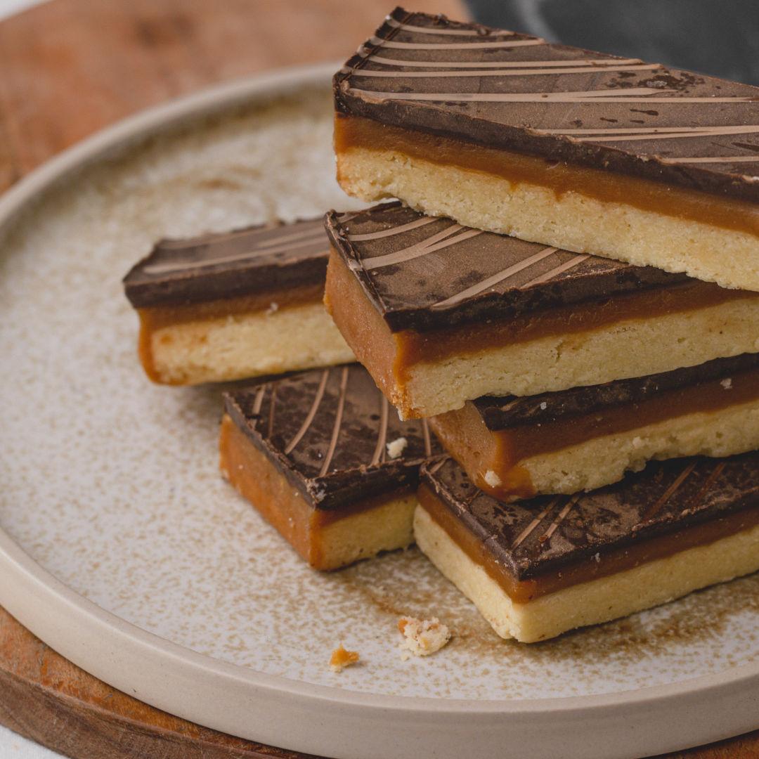 Millionaires Shortbread Slice - Gluten Free | Baked to Taste